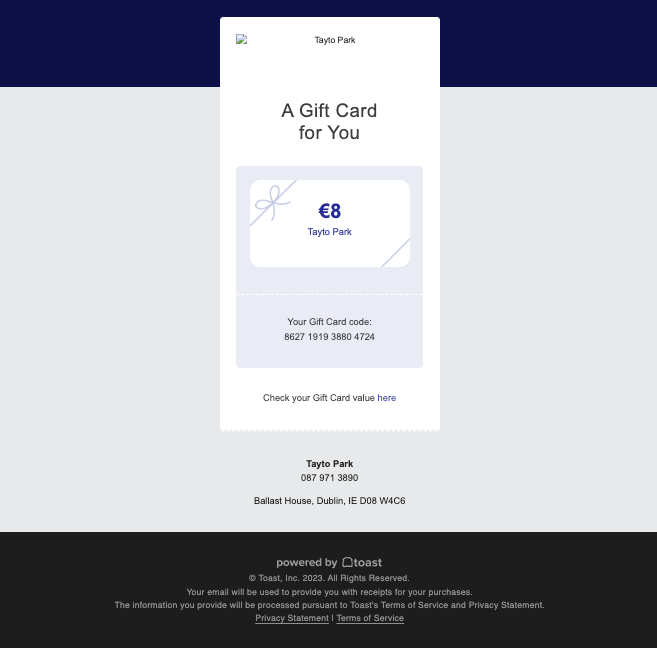 Gift Cards for Canada, Ireland, and the UK