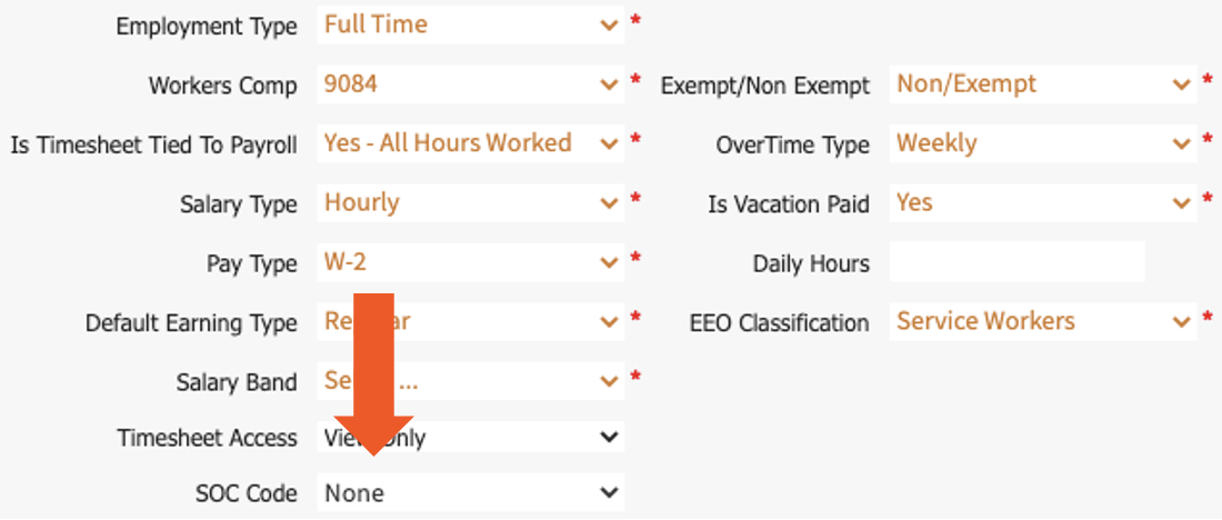 Toast Payroll: Use Standard Occupational Classification (SOC) Codes