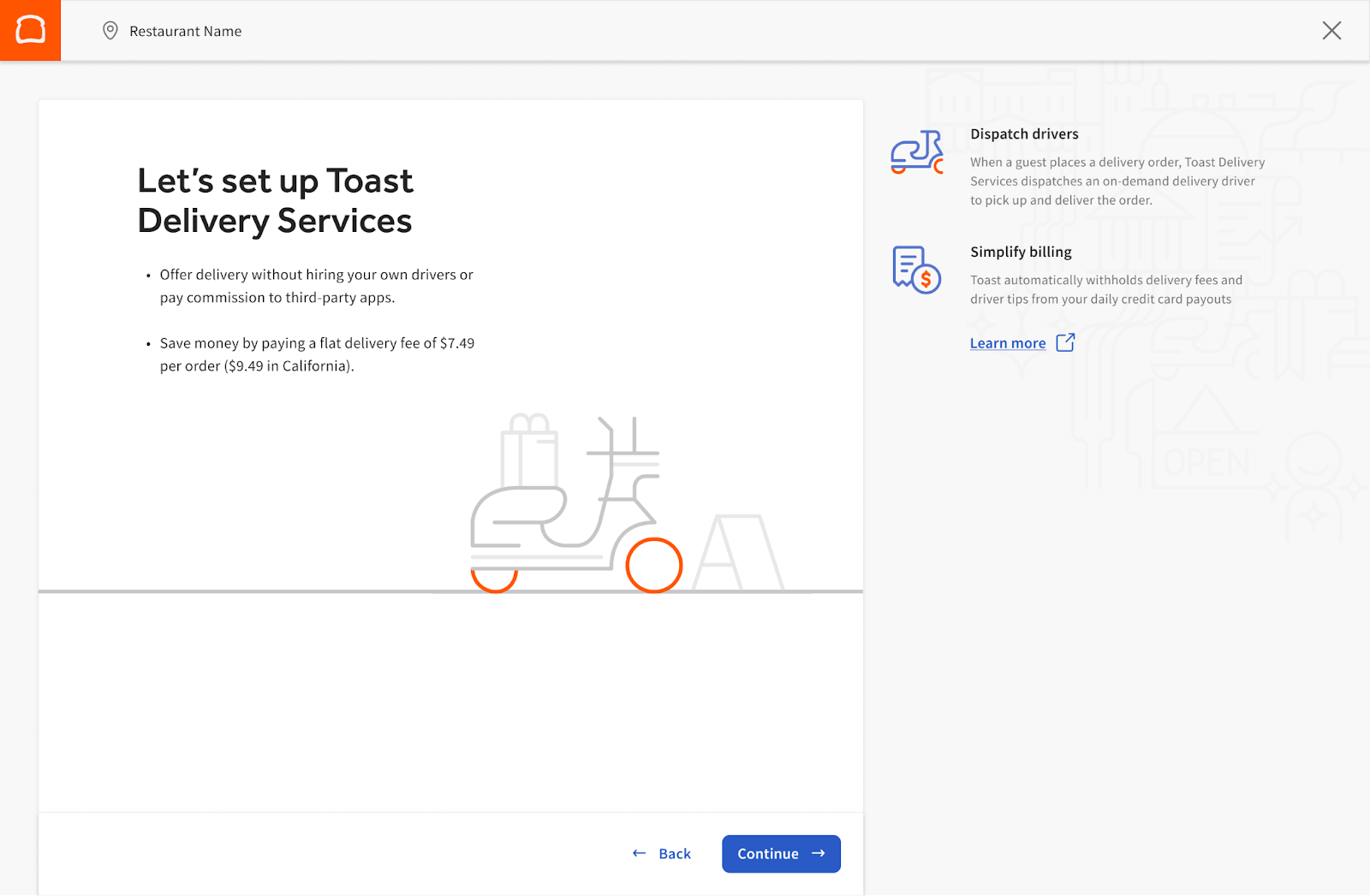 Get Started with Toast Delivery Services