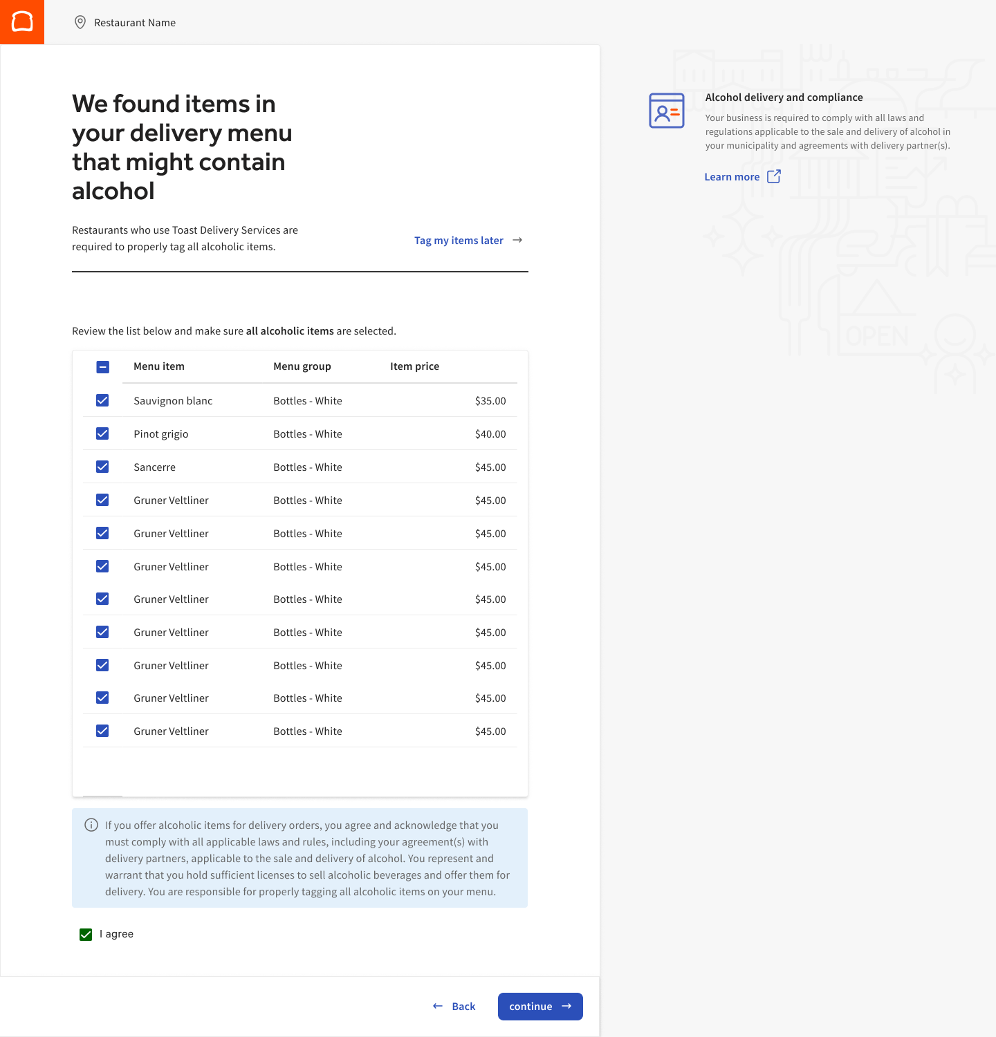 Get Started with Toast Delivery Services
