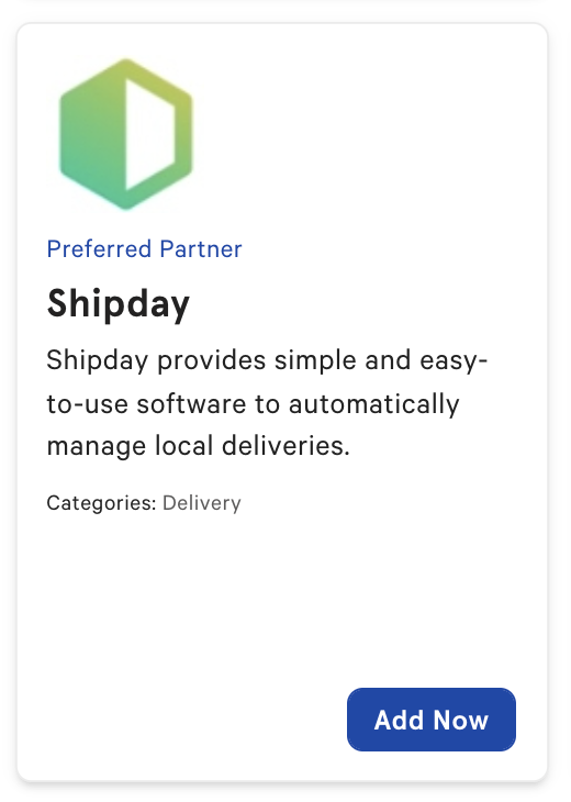 Get Started With the Shipday Integration