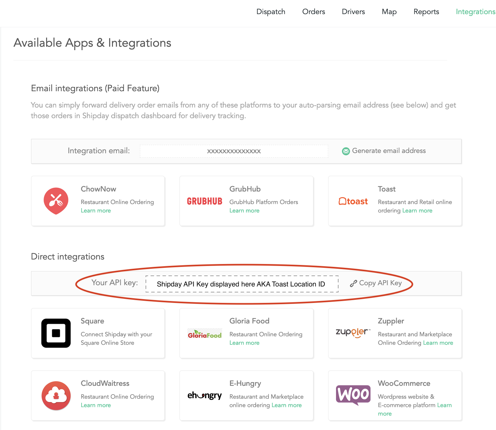 Get Started With the Shipday Integration