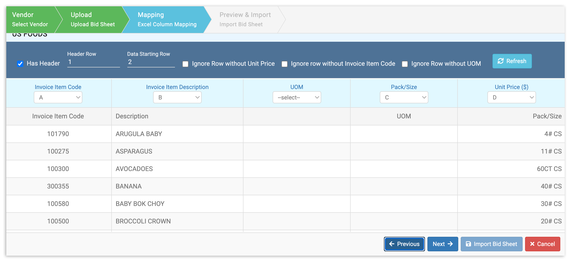 xtraCHEF: Order Guides