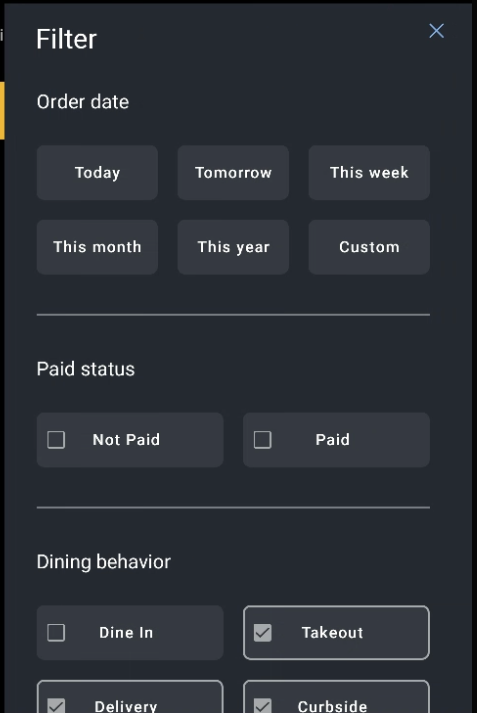 View Future Orders on the POS