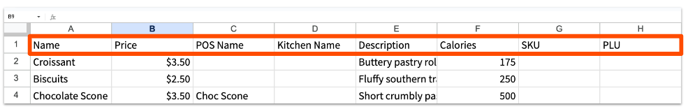 Bulk Add Items, Modifier Groups, and Modifiers
