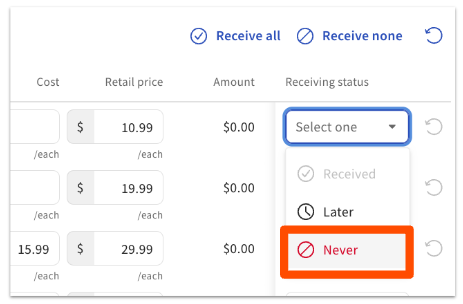 Toast Retail: Generate Purchase Orders & Receive Inventory