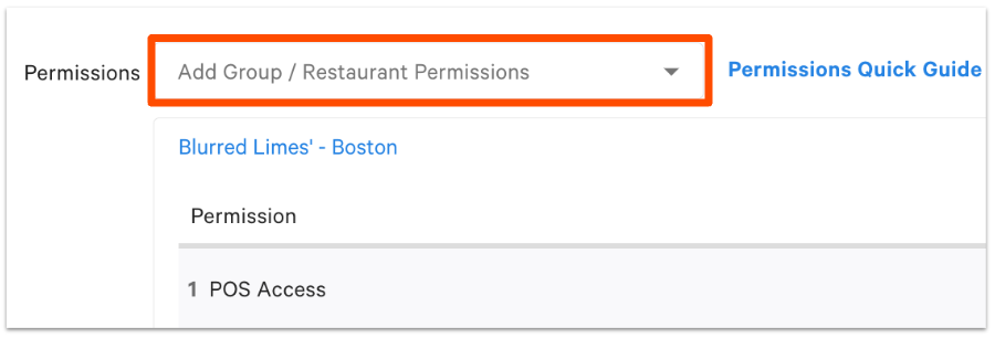 Assign User Access Permissions