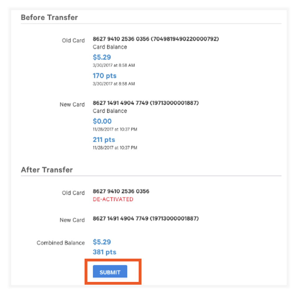 Merge Reward Balances