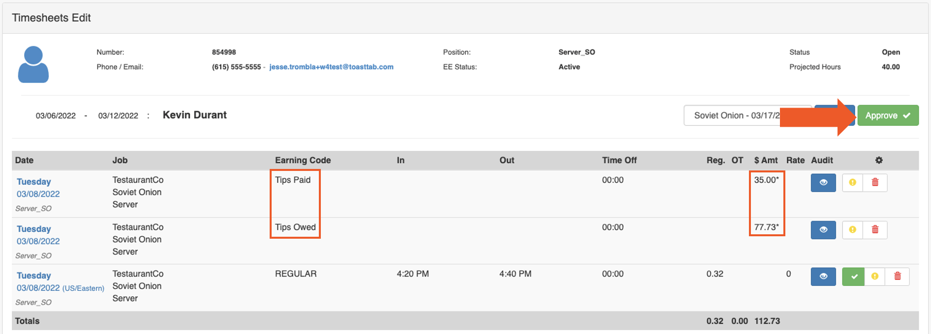 Toast Payroll: Manage and Integrate Tips