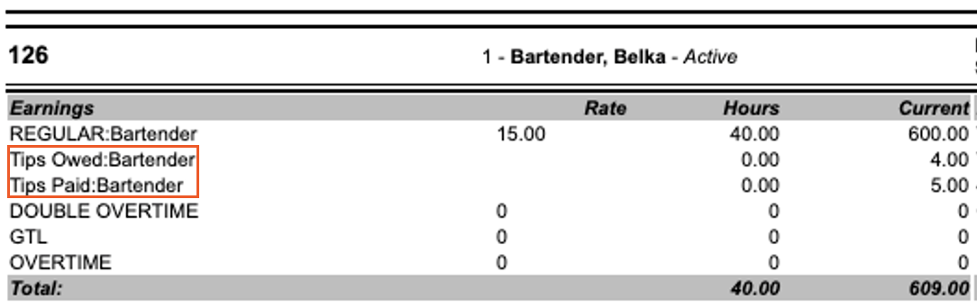 Toast Payroll: Review Tips Earning Codes