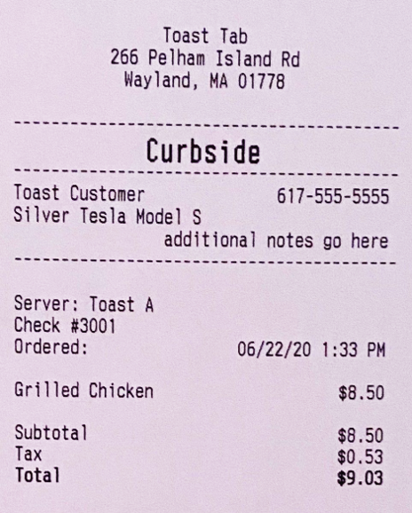 Set Up Curbside Pickup for Call-In Orders