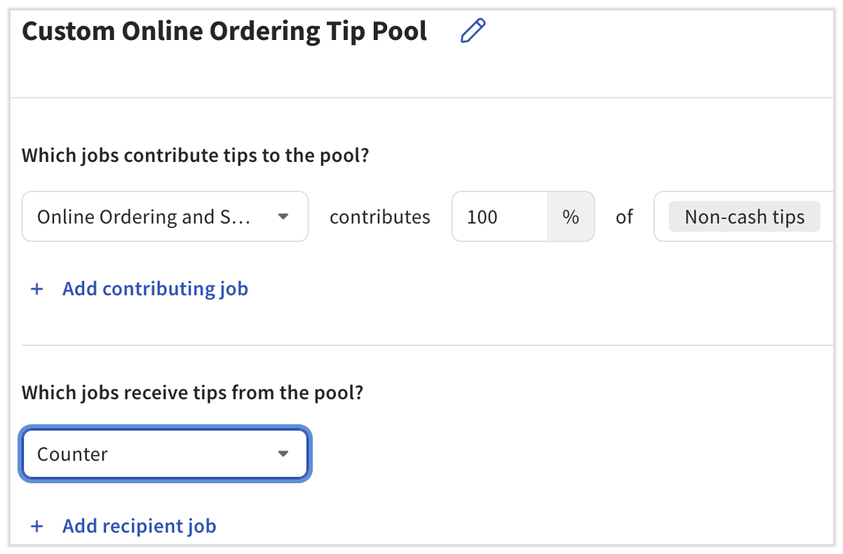 Tips Manager and Online Ordering