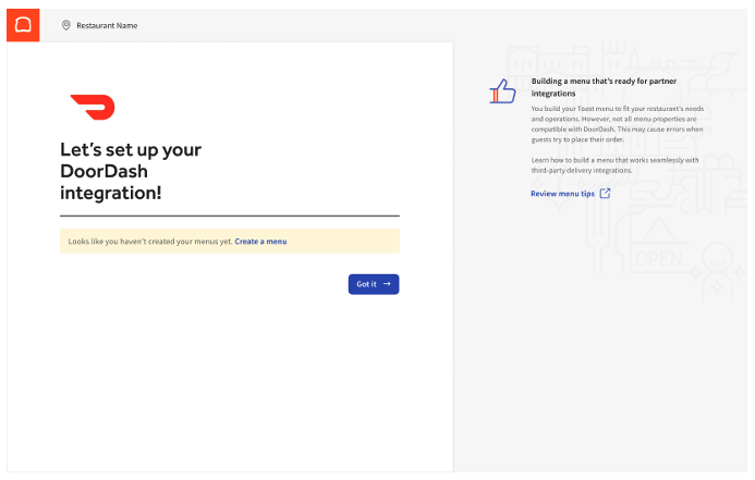 新手入门：DoorDash整合功能