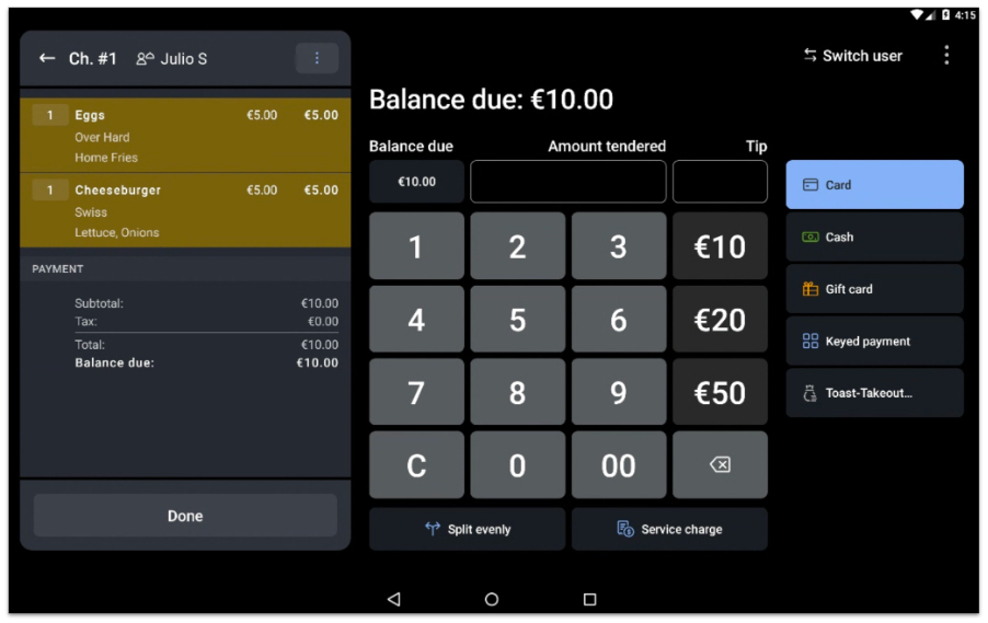 Take Card Payments (Canada, Ireland, and the U.K.)