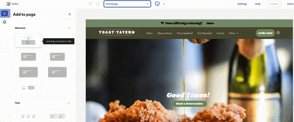 Optimize Toast Websites