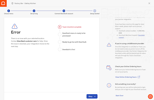 Get Started with the DoorDash Integration