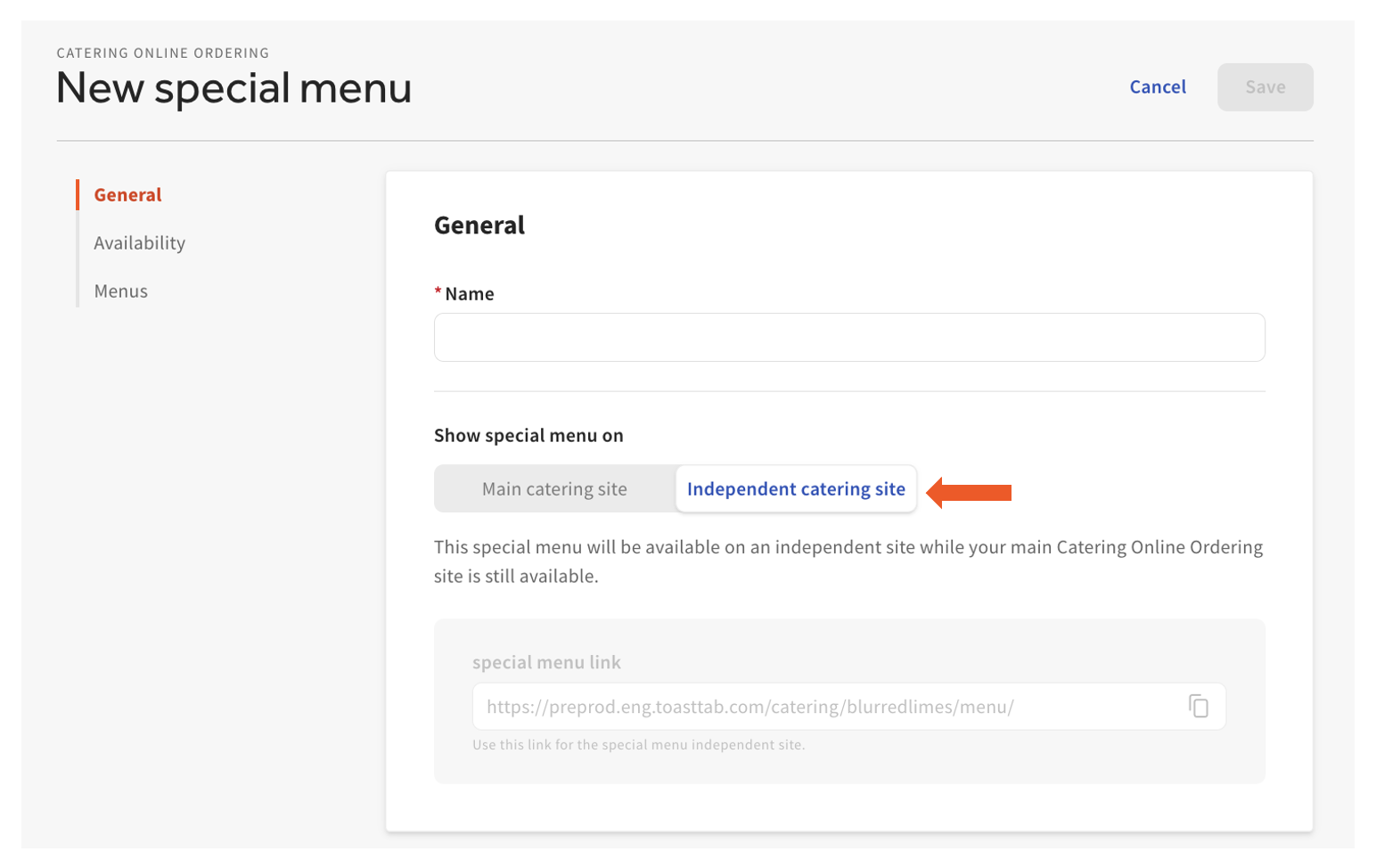 Set Up Independent Catering Online Ordering Menus