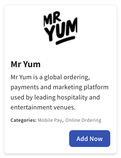 Get Started With the Mr Yum Integration