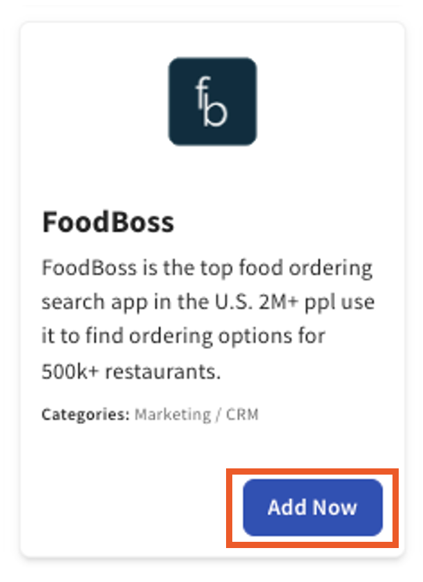Get Started With the FoodBoss Integration