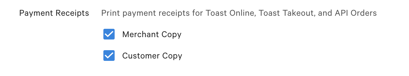 Customize Receipt Printing For Online Orders