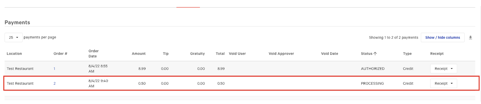 Outages and Disruptions: Background Payments for Digital Orders