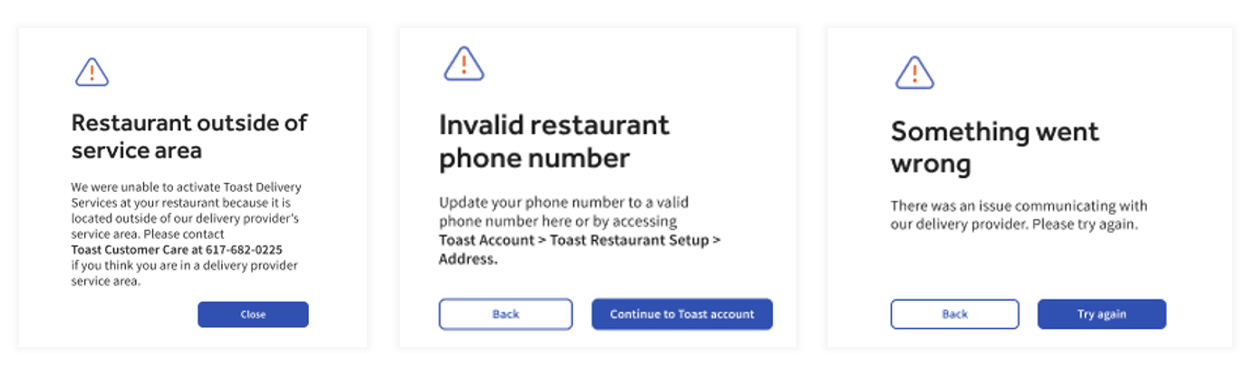 Get Started With Toast Delivery Services