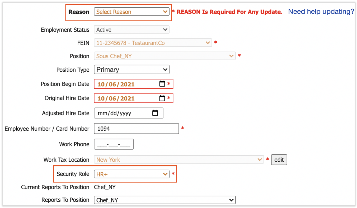 Toast Payroll: Manage Security Roles