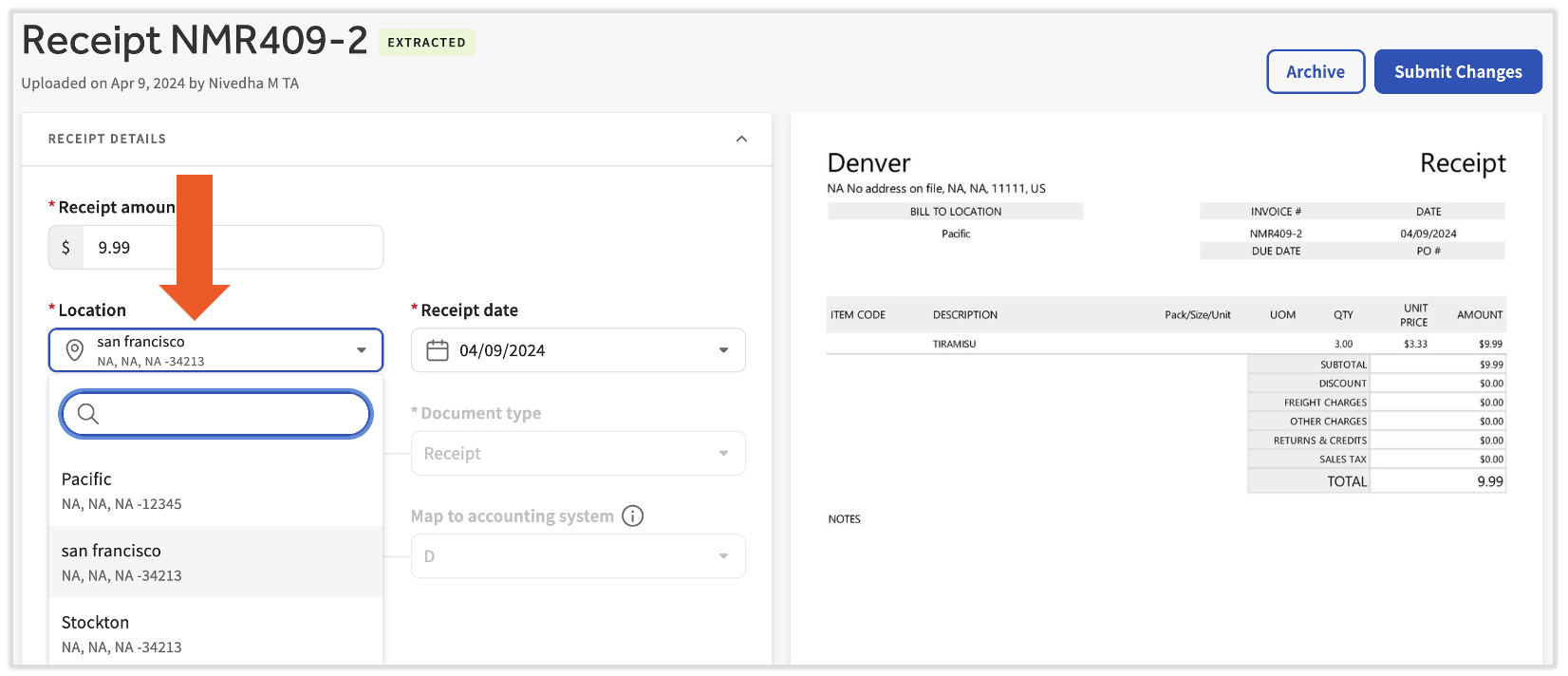 xtraCHEF: Invoices and Invoice Status