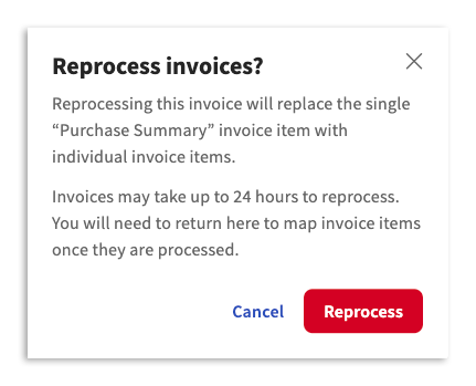 xtraCHEF: Map Invoice Items