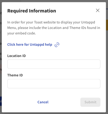 Optimize Toast Websites