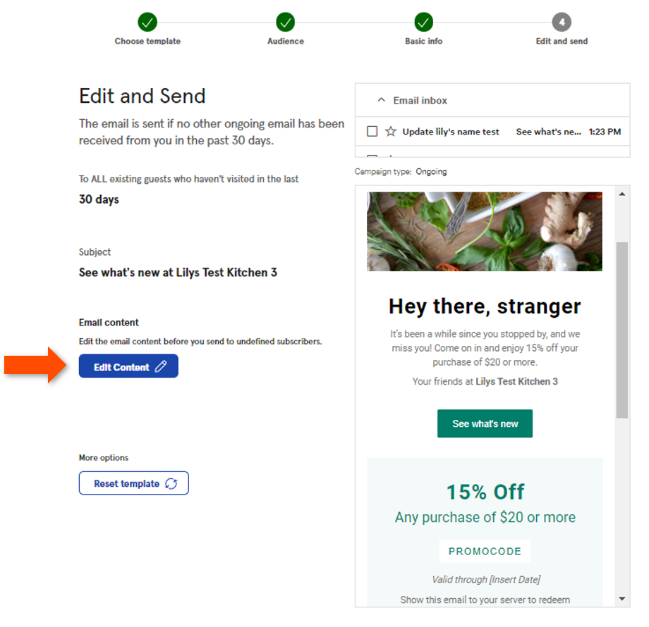 Set Up an Ongoing Toast Marketing Campaign