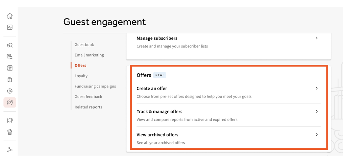 Get Started with the Offers Dashboard