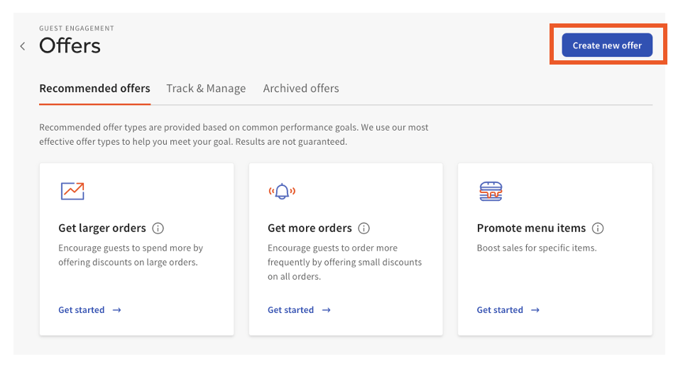 Get Started with the Offers Dashboard