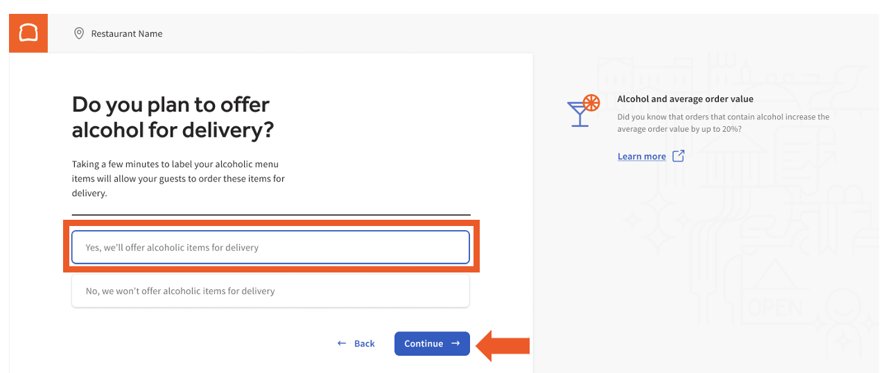 Toast Delivery Services® Alcohol Delivery
