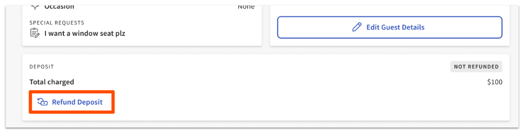 Use Toast Tables Deposits