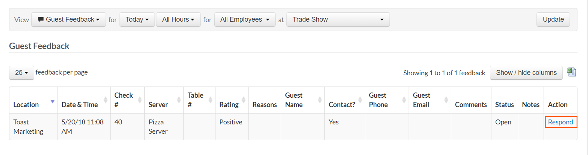 Enable and Manage Guest Feedback