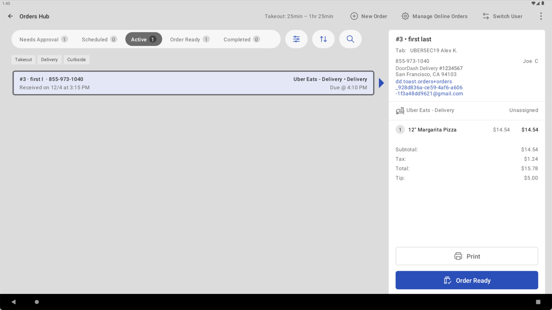 Toast Delivery Services FAQ