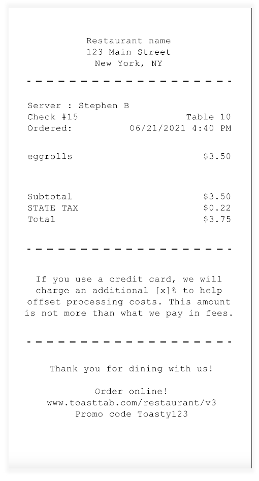 Manage the Credit Card Surcharging Product