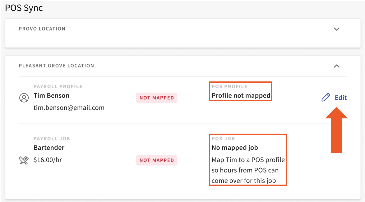 Toast Payroll: Manage Employee Mapping