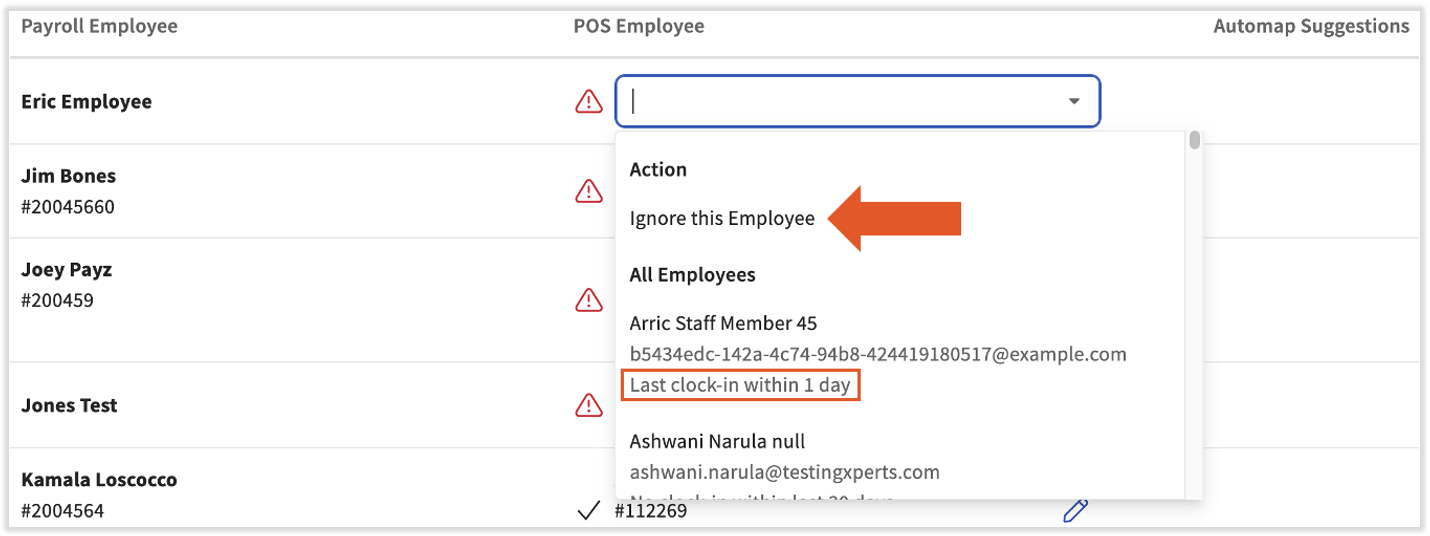 Toast Payroll: Manage Employee Mapping