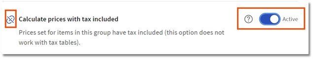 Assign Tax Rates in the Menu Builder