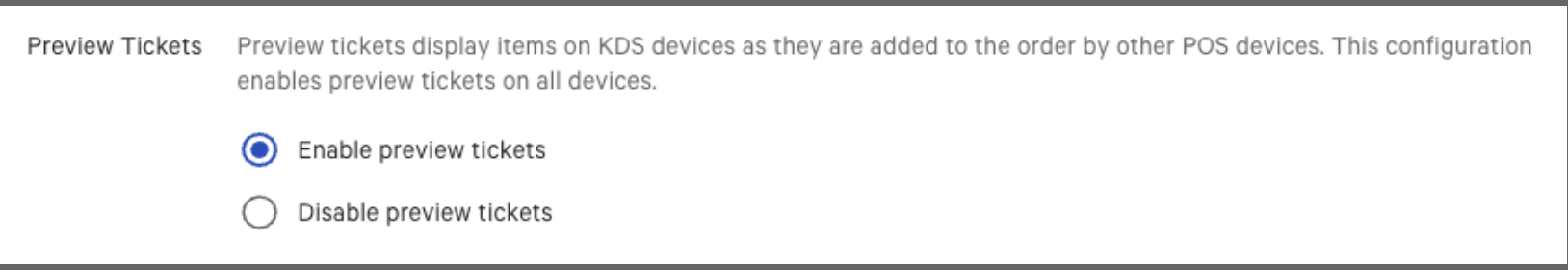KDS Grid View Overview