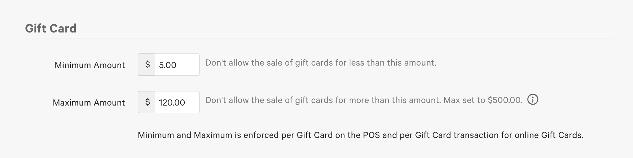 Adjust Your Toast Gift Card Purchase Limit