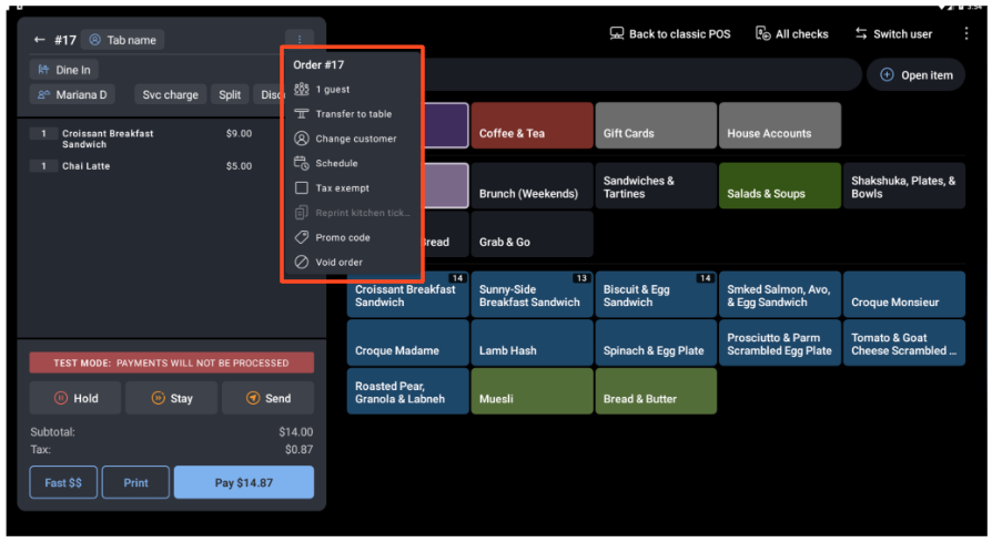 Manage Orders With Toast POS