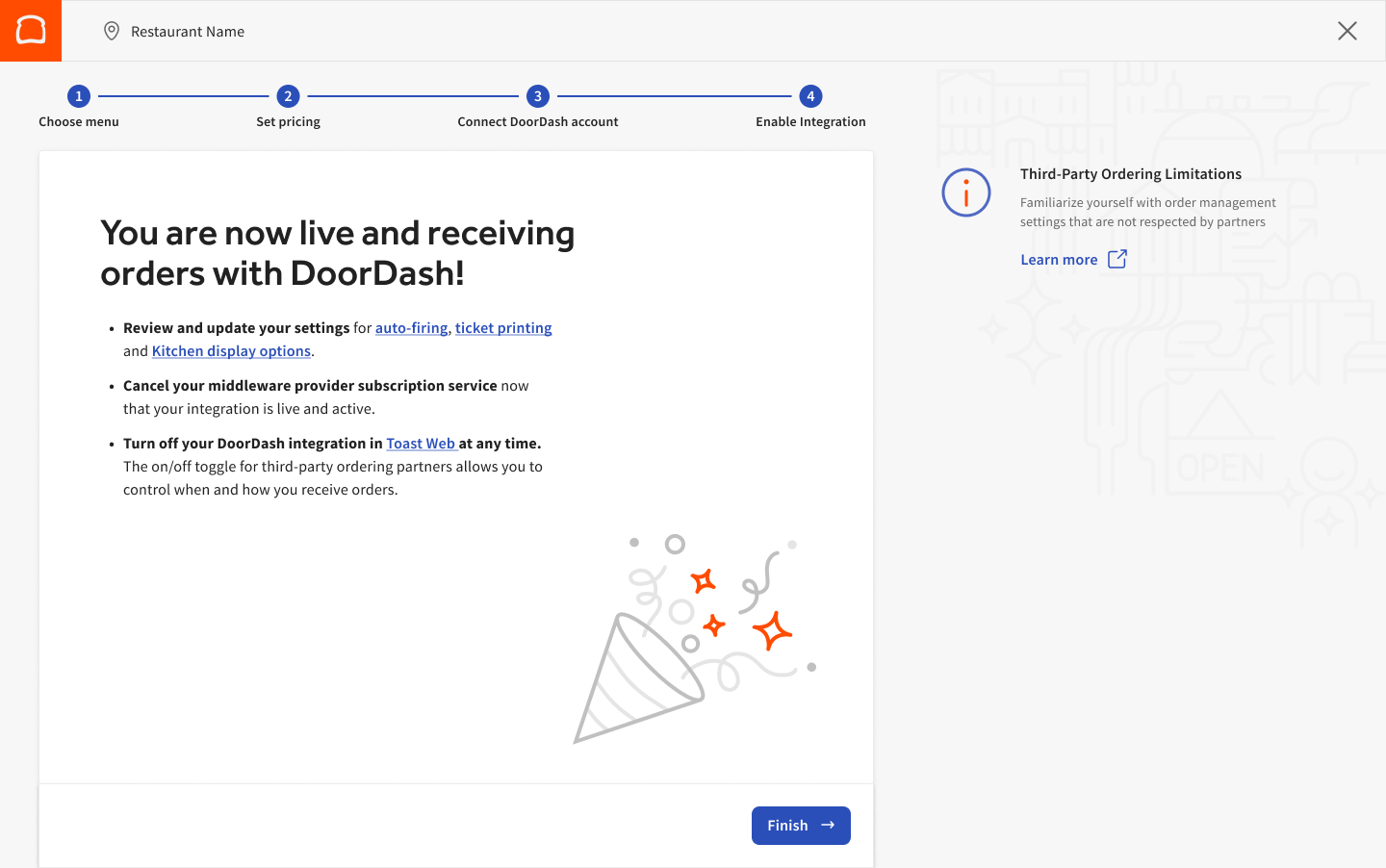 Get Started With the DoorDash Integration