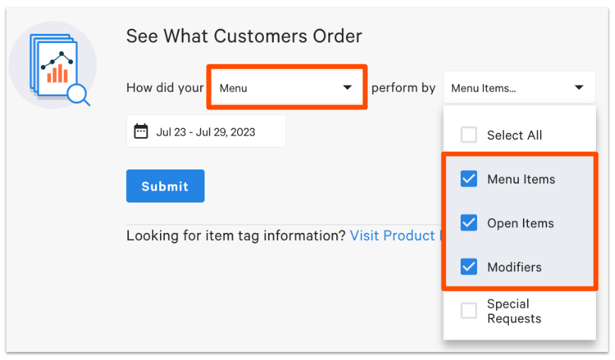 Find Your Year-to-Date Top Selling Items and Modifiers