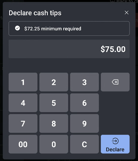 Declare Cash Tips Overview
