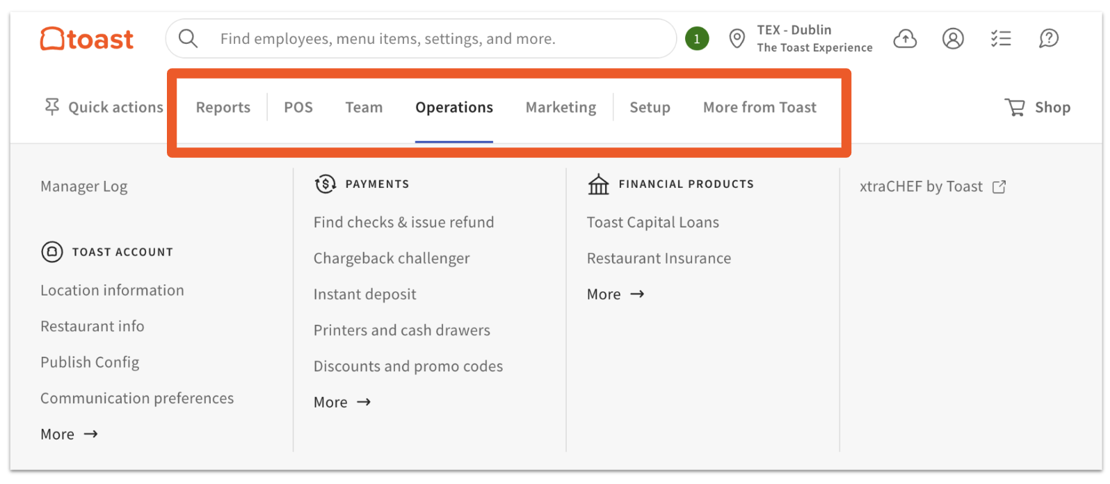 Toast Web Search & Navigation Updates