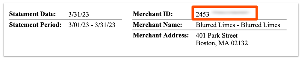 Locate Your Merchant ID