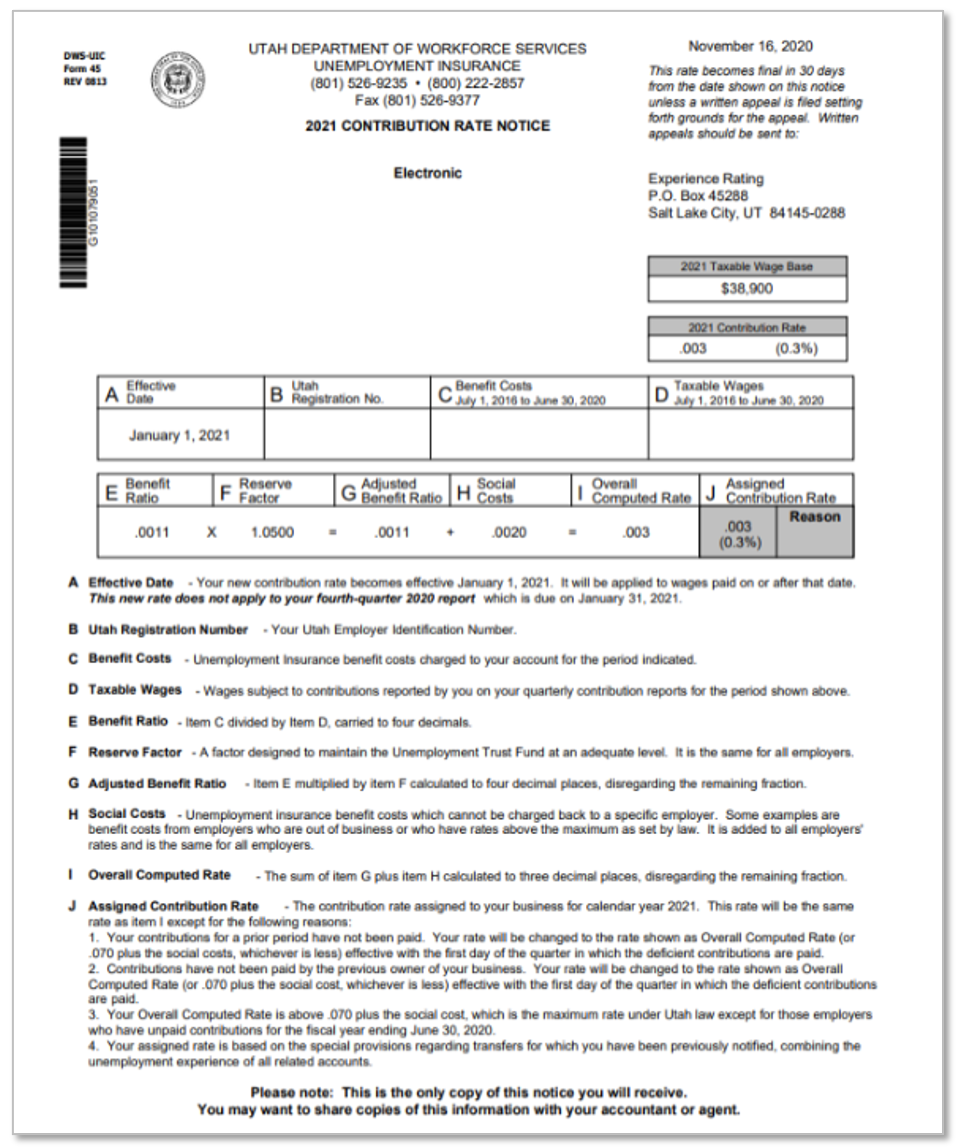 Toast Payroll: State Withholding and UI Tax Notice Examples